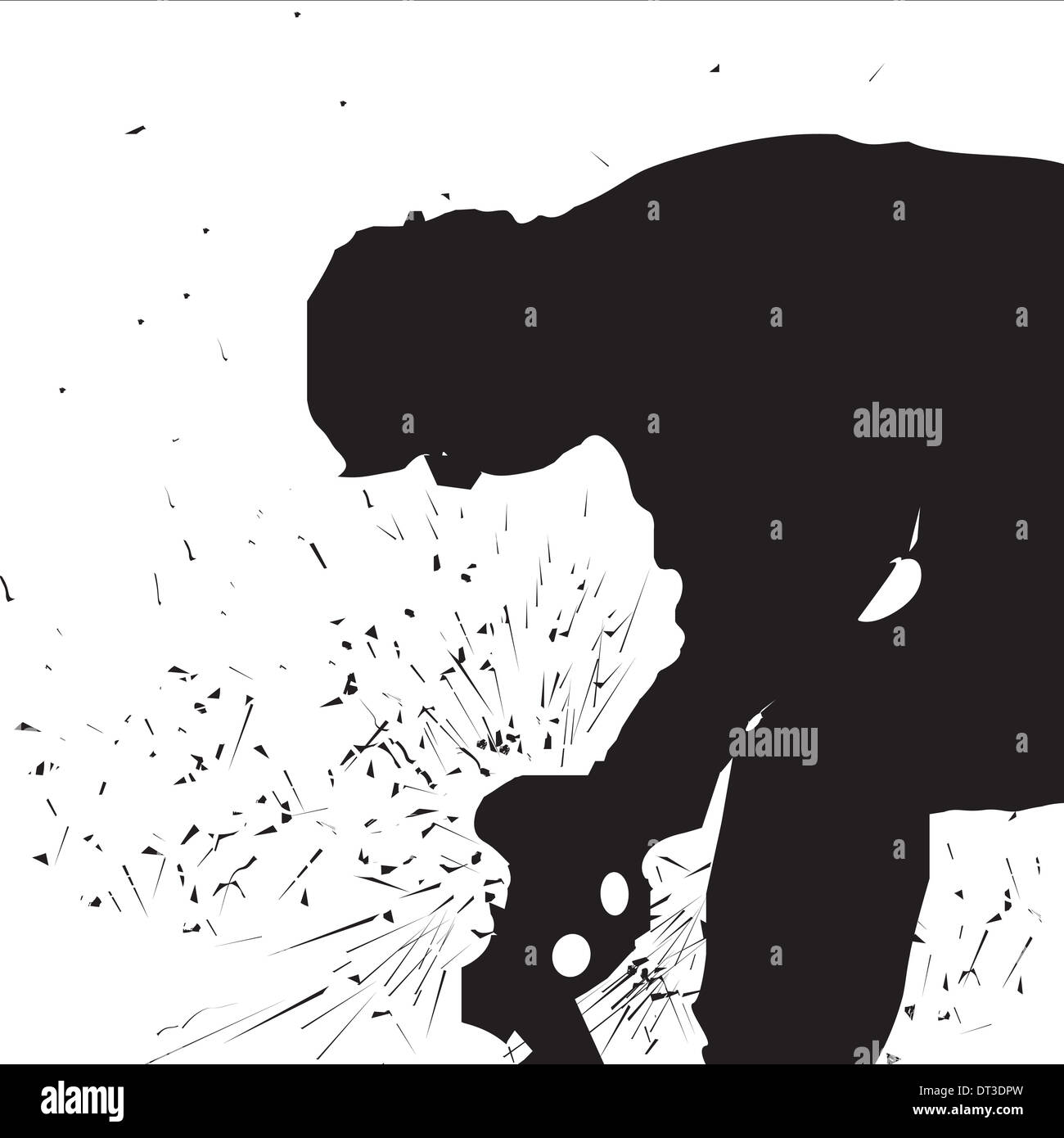 Factory worker silhouette hi-res stock photography and images - Alamy