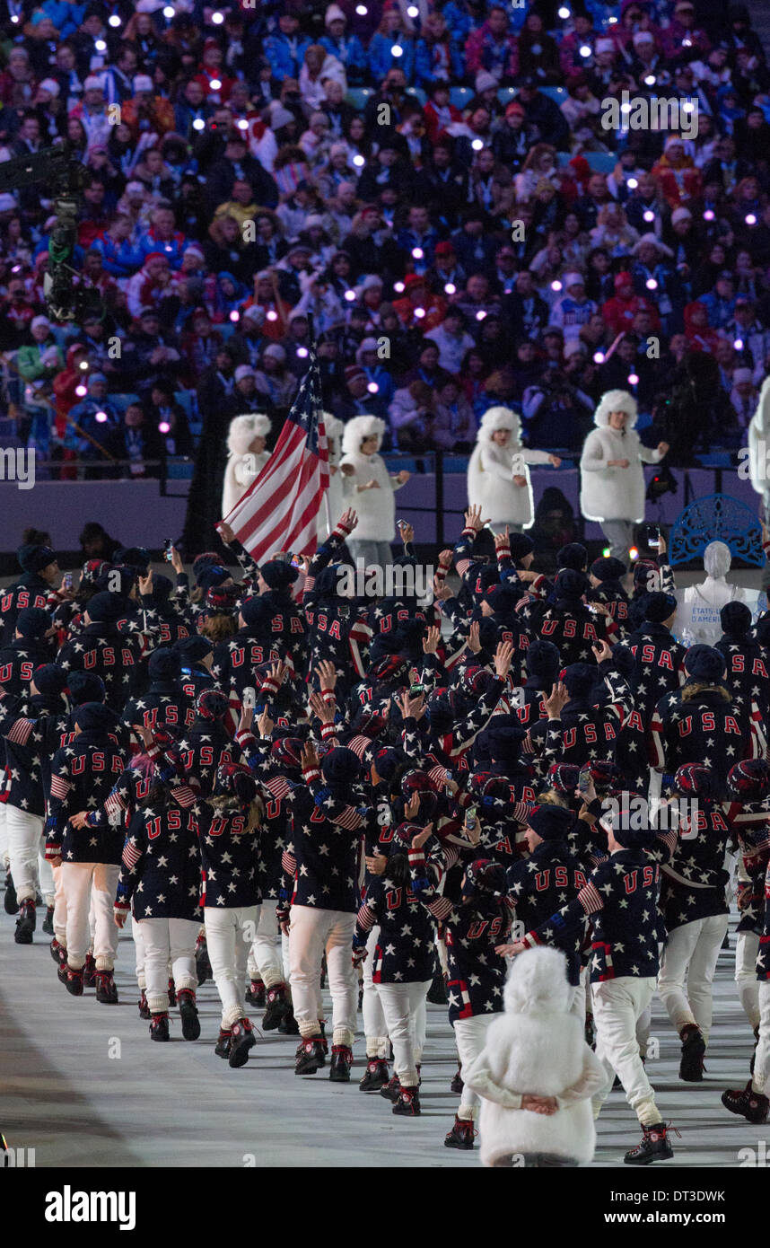 Sochi, Krasnodar Krai, Russia. 07th Feb, 2014. Opening Ceremonies for the XXII Olympic Winter ...