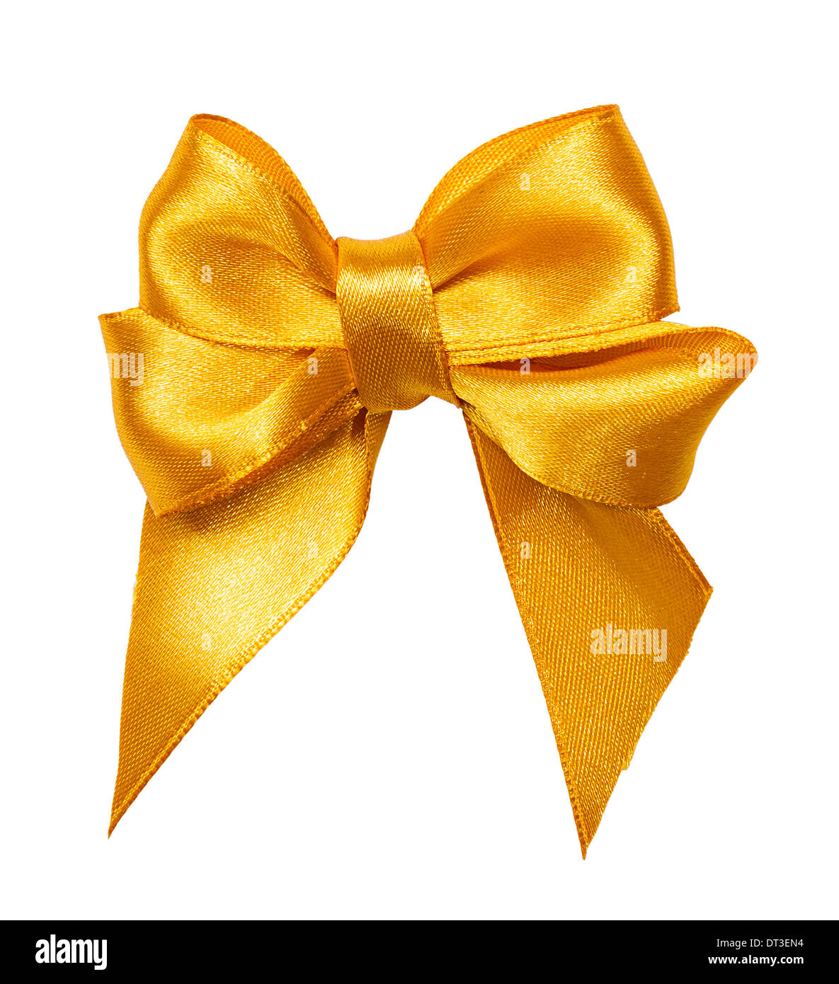 Festive golden bow on Cut Out Stock Images & Pictures - Alamy