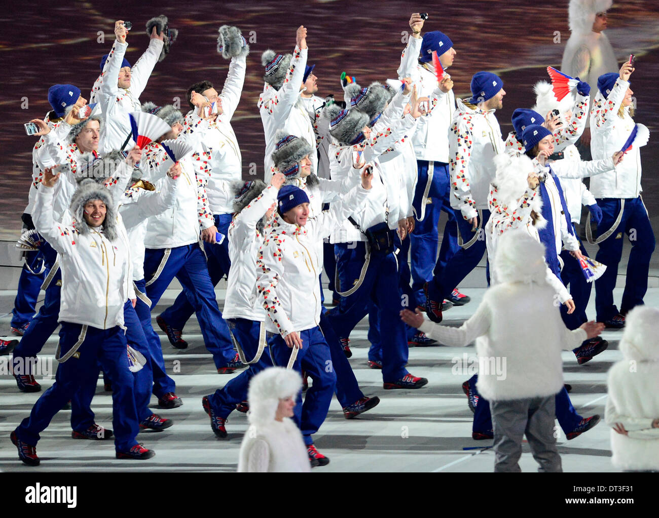 Sochi, Russia. 7th Feb, 2014. Czech Olympic team. The opening ceremony ...