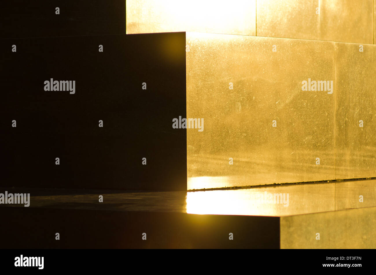 Golden marble pyramid steps Stock Photo - Alamy