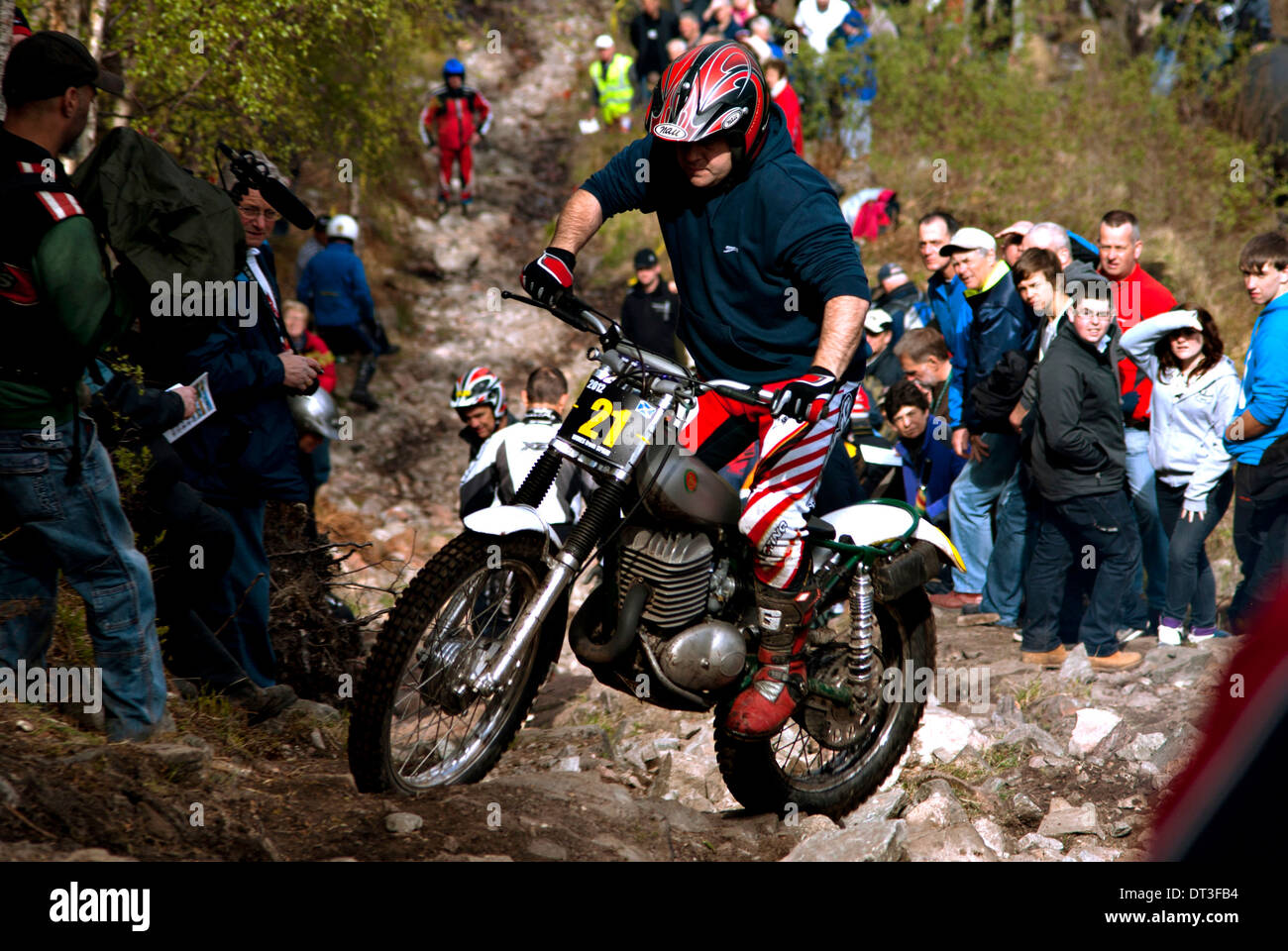 Competitor tacking the section known as the pipeline during the pre 65 ...