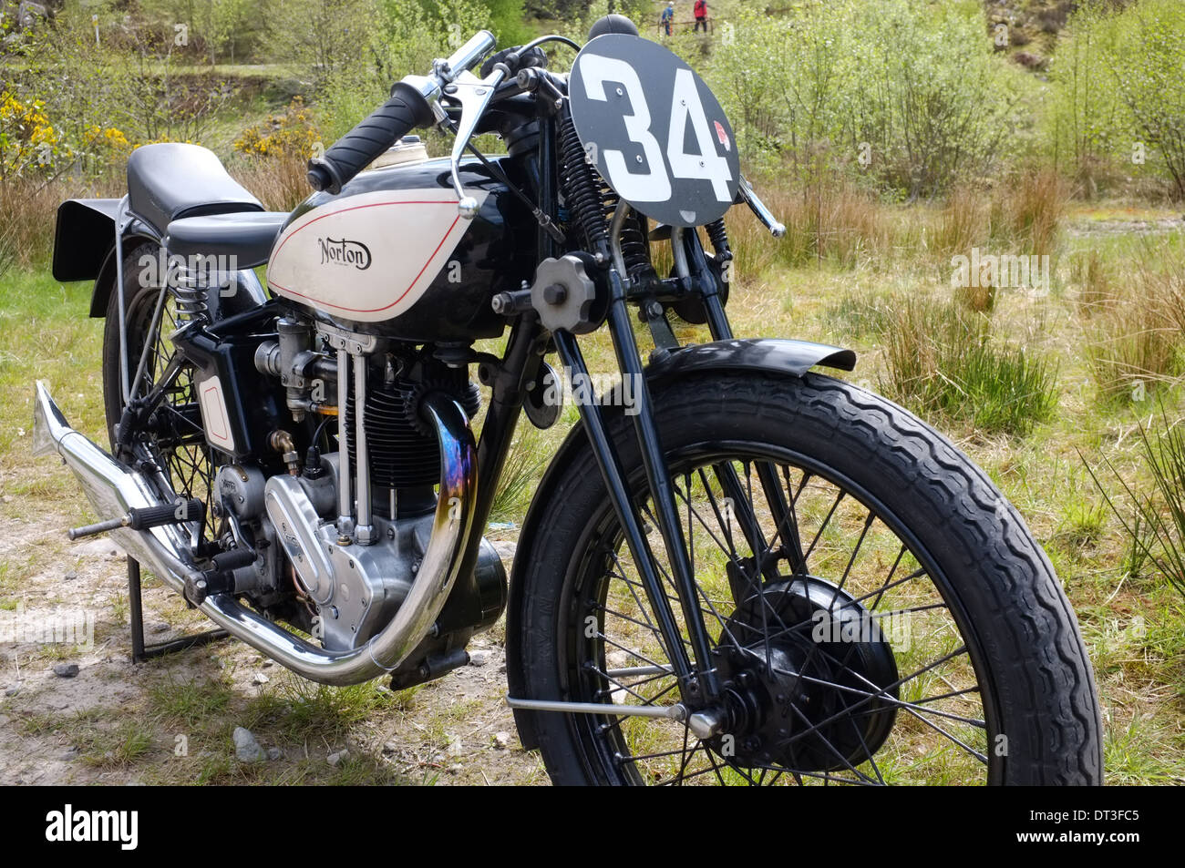 Classic Norton motorcycle in really good condition Stock Photo - Alamy