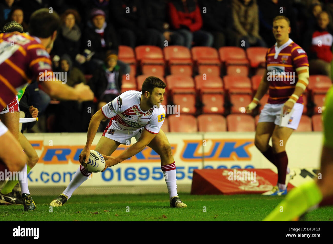 Wigan, Greater Manchester, UK. 07th Feb, 2014. Darrell Goulding of ...