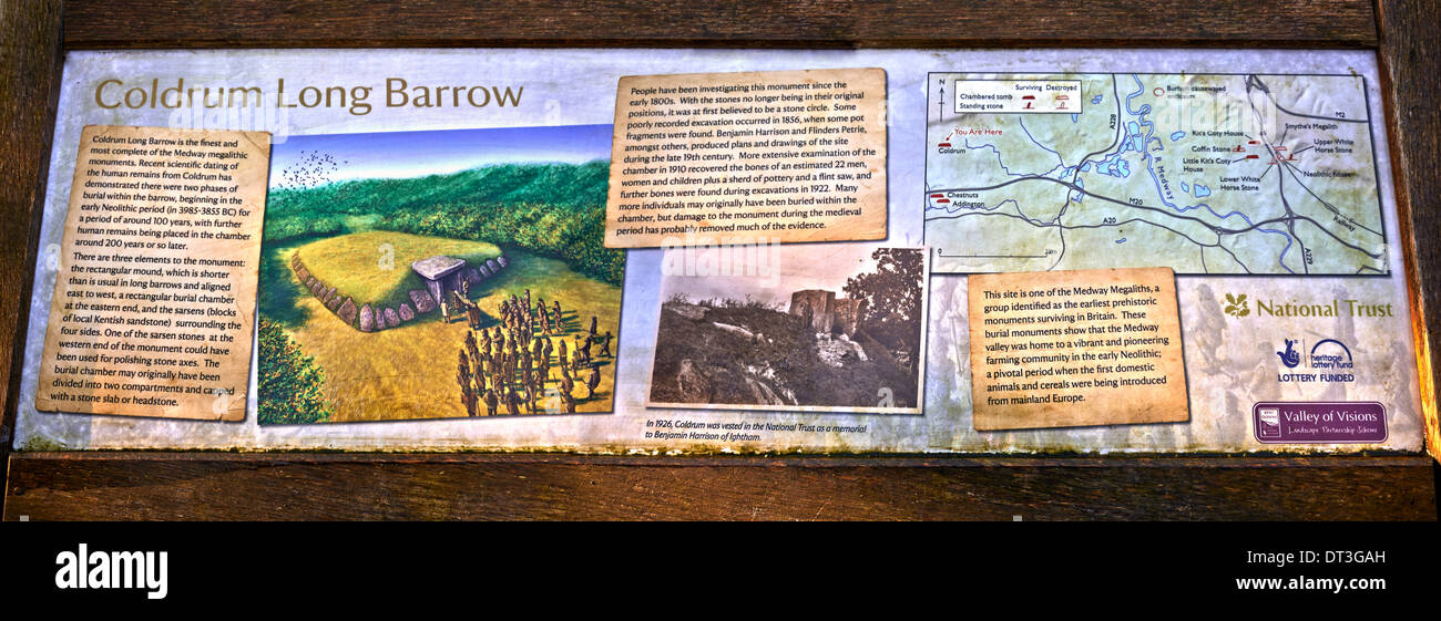 The Coldrum Long Barrow, also known as the Coldrum Stones, are the ...