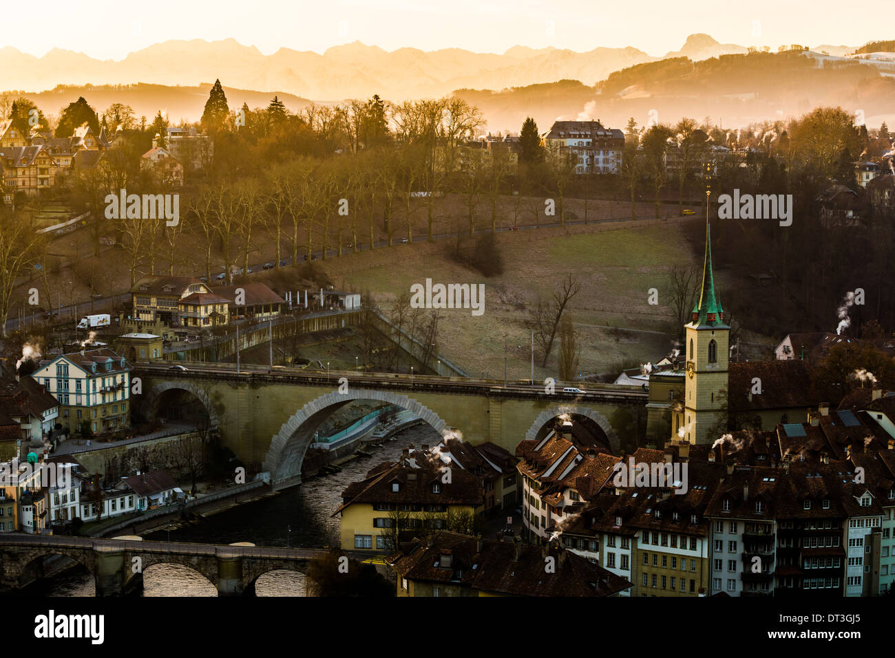 Bern bridges in old city center taken in morning Stock Photo - Alamy