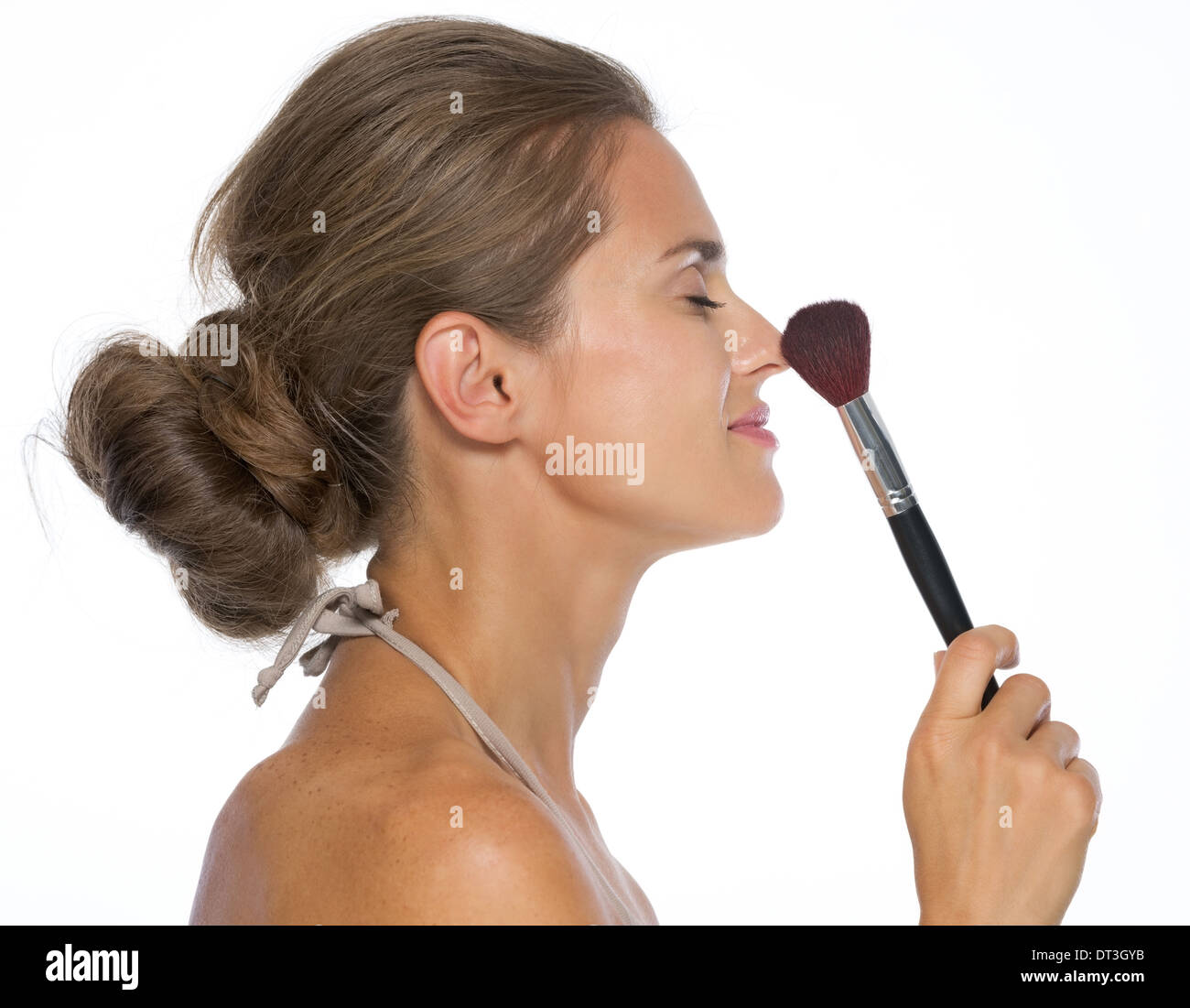 Profile portrait nice young hi-res stock photography and images - Alamy