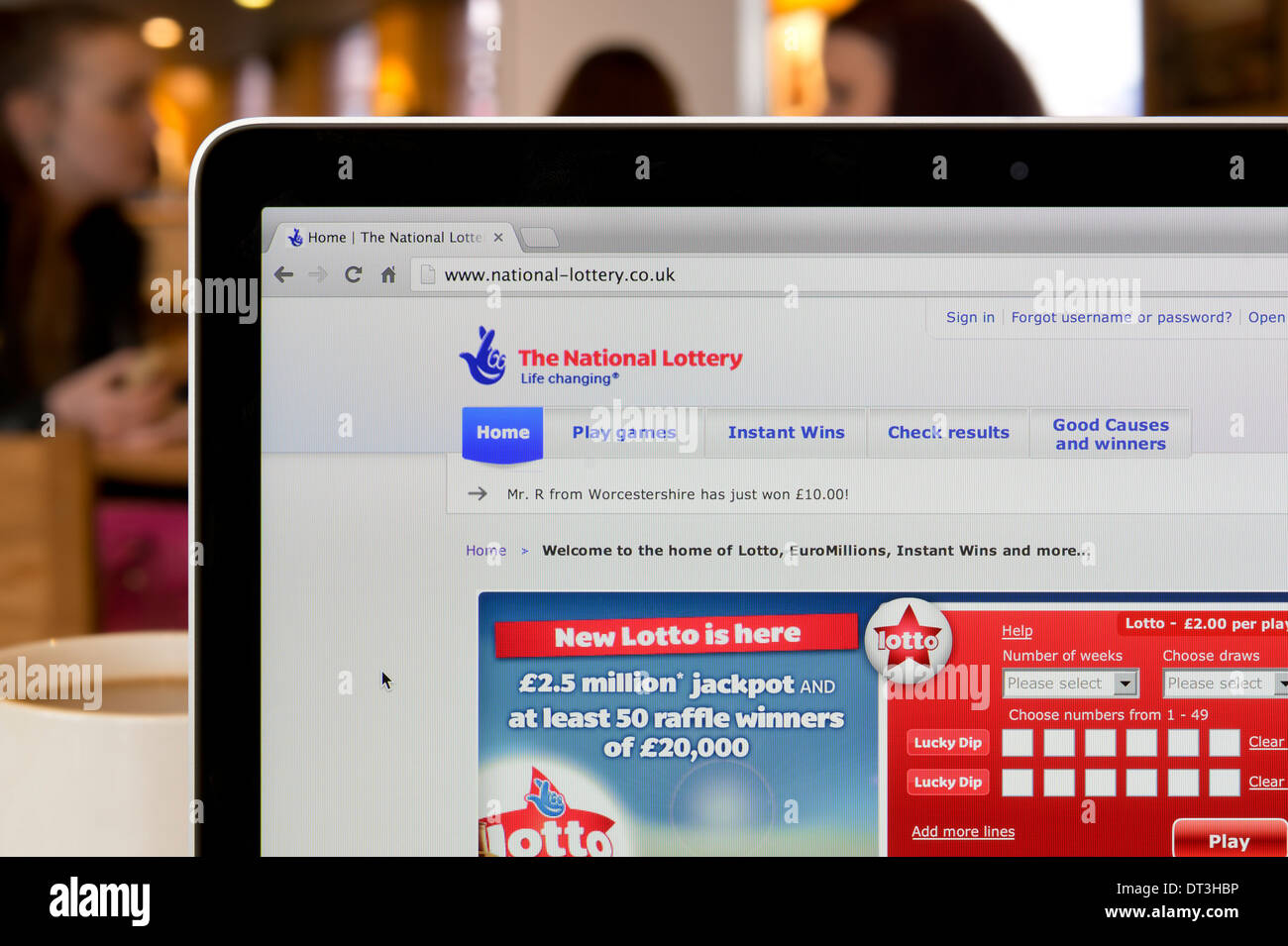 National lottery logo hi-res stock photography and images - Alamy