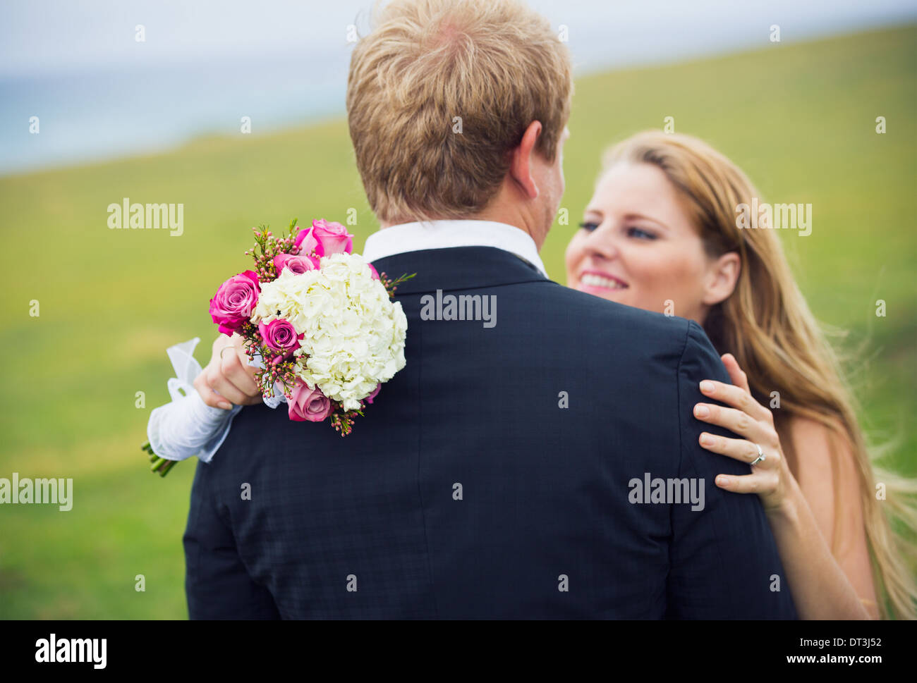 Wedding, Detail of beautiful flower bouquet, shallow depth of field ...