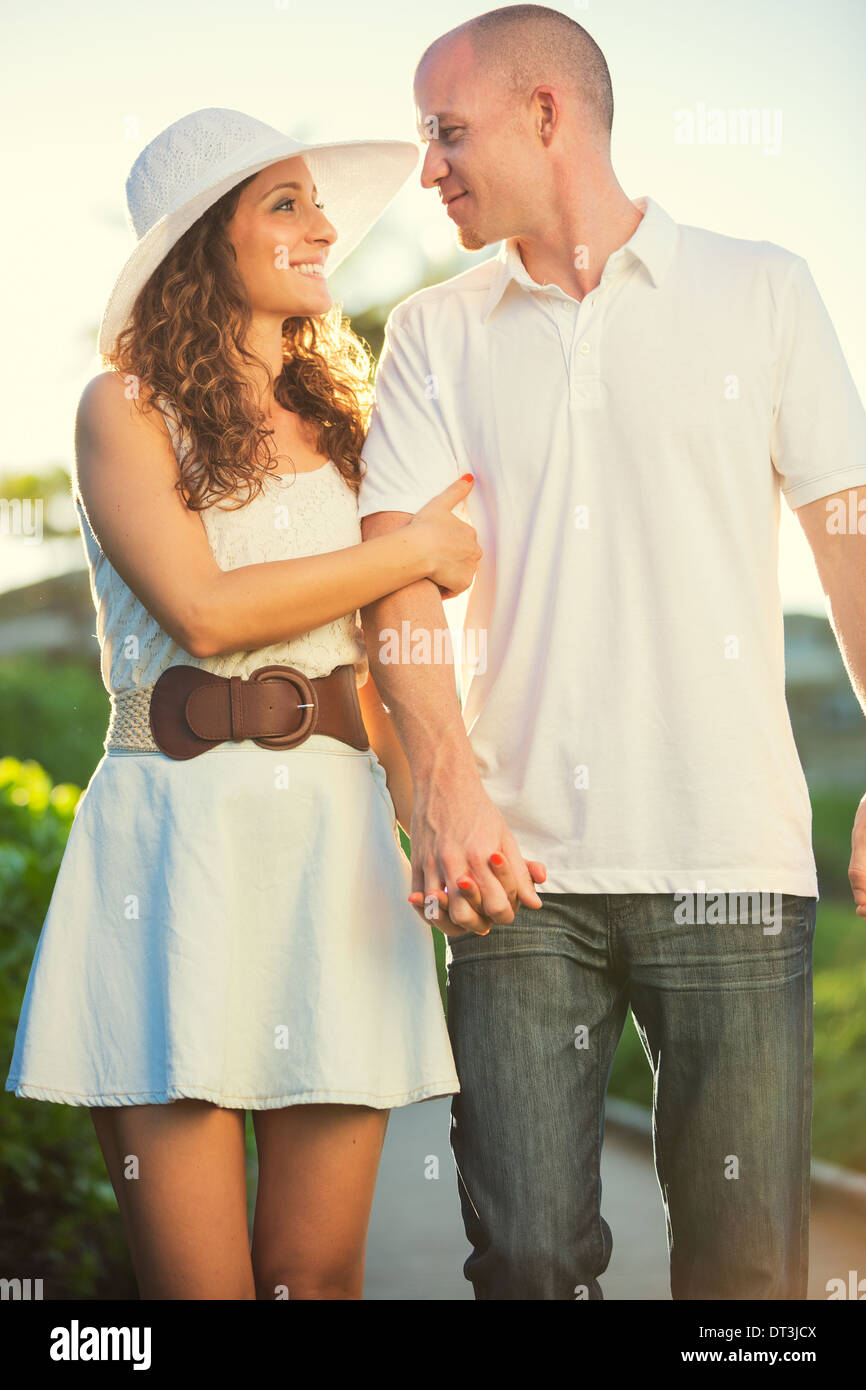 Happy romantic couple in love Stock Photo - Alamy
