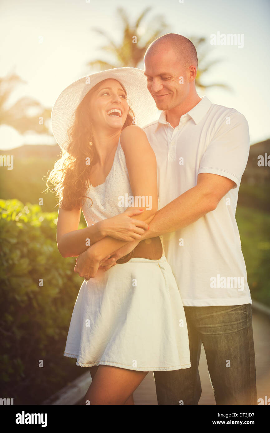 Happy romantic couple in love Stock Photo - Alamy