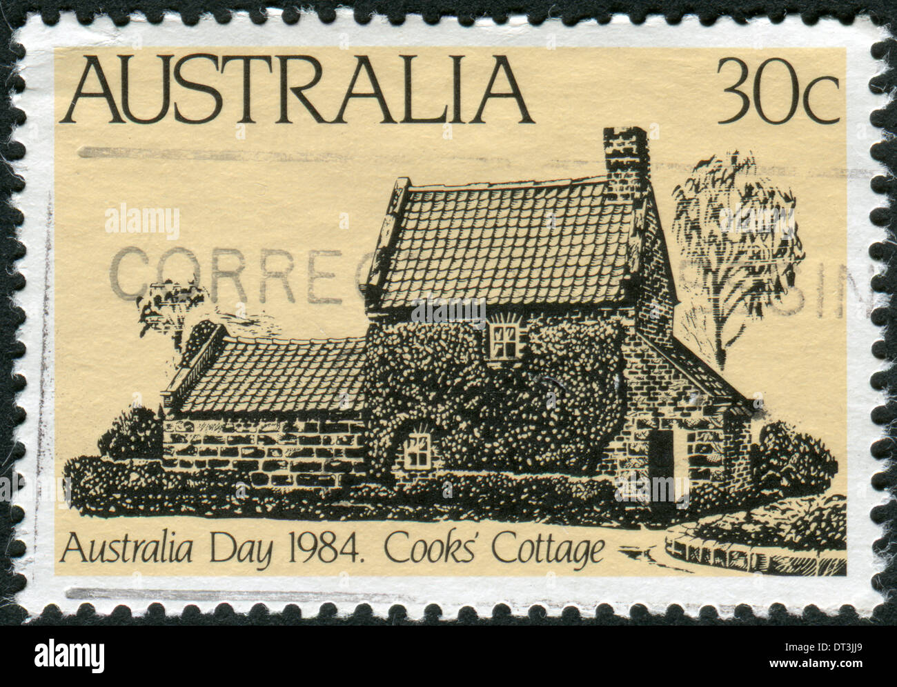 Postage stamp printed in Australia, dedicated to the Day of Australia ...