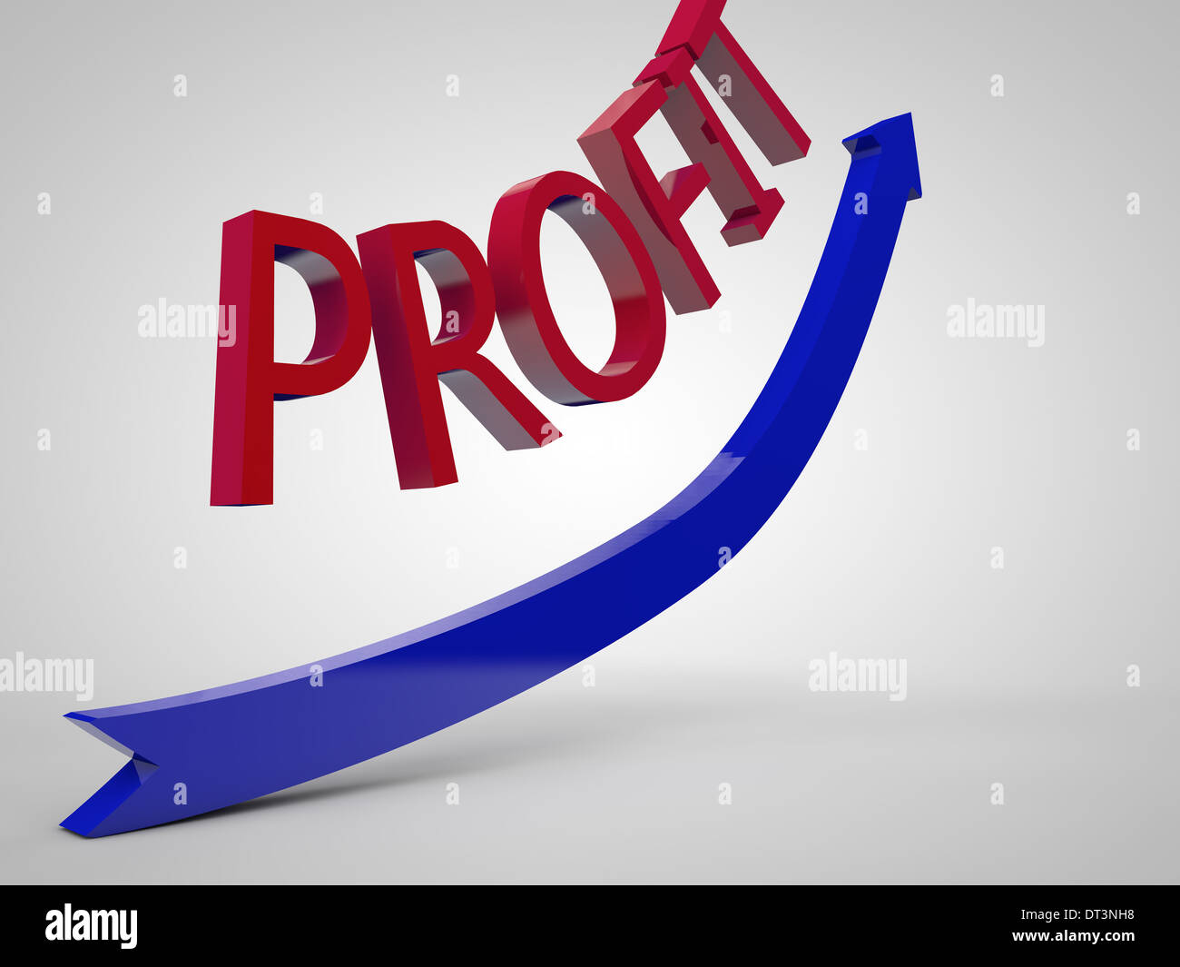 Profit increase symbolized by an uprising arrow Stock Photo - Alamy