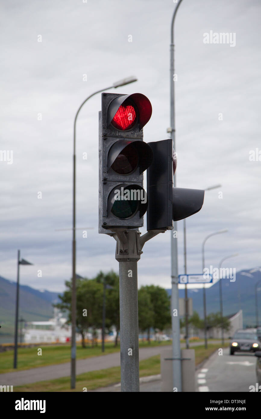 Red Traffic Light Street
