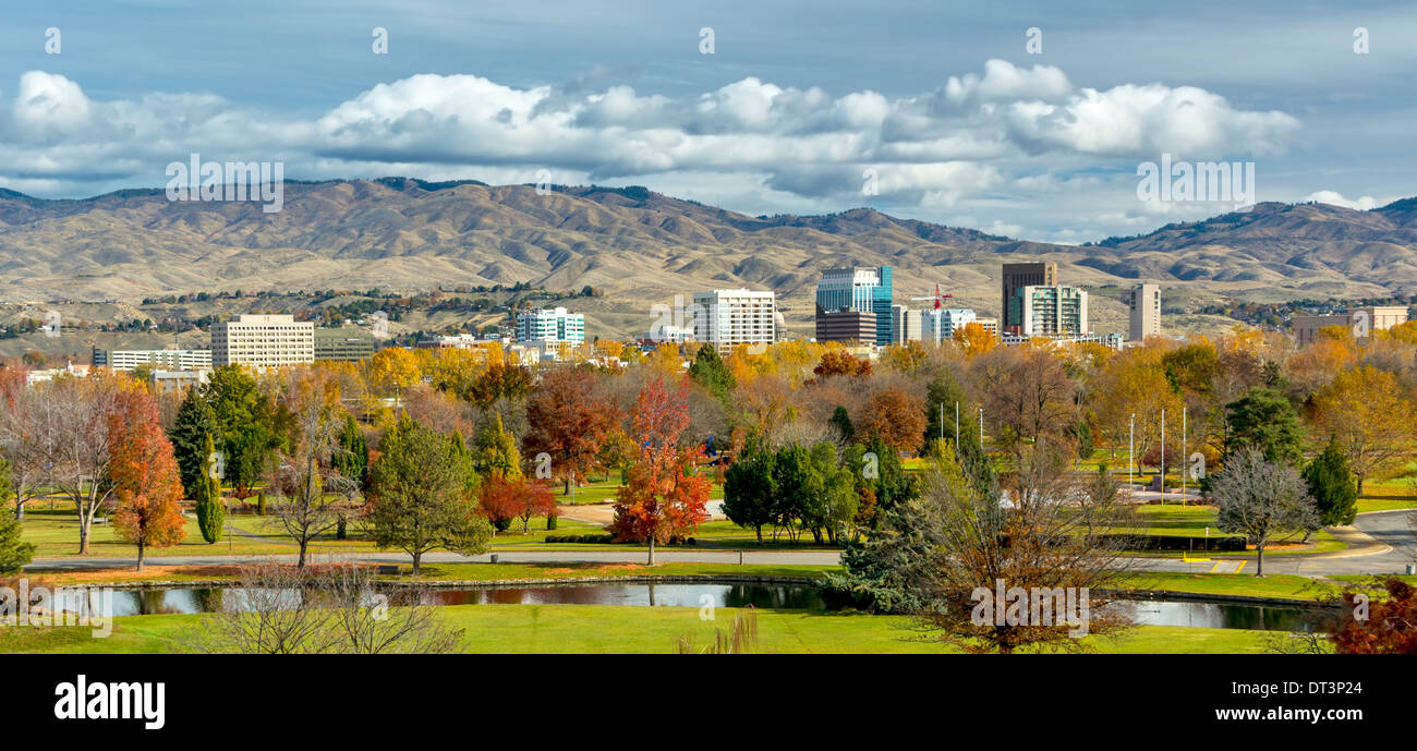 City of Boise and PArk in the fall Stock Photo - Alamy