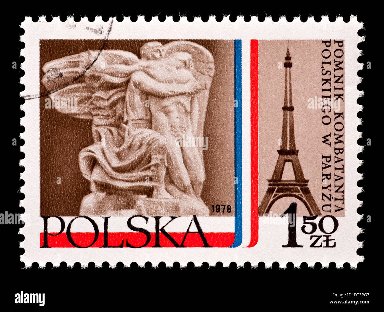 Postage stamp from Poland depicting the Polish Combatants Memorial ...