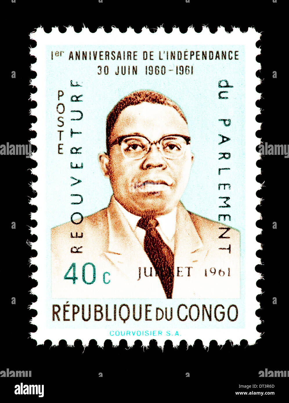Congo Flag Stamp