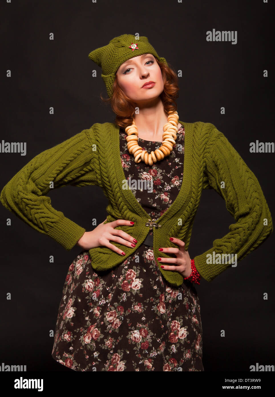 Soviet style, russian style. USSR. Bride Stock Photo - Alamy