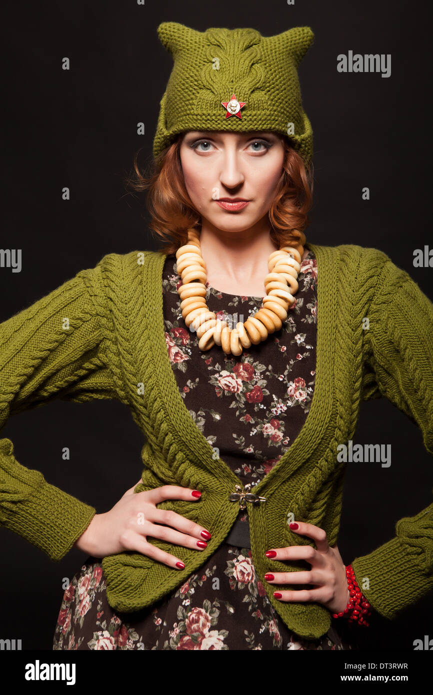 Soviet style, russian style. USSR. Bride Stock Photo - Alamy