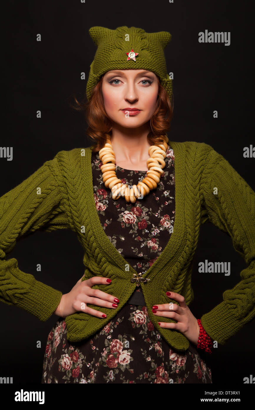 Soviet style, russian style. USSR. Bride Stock Photo - Alamy