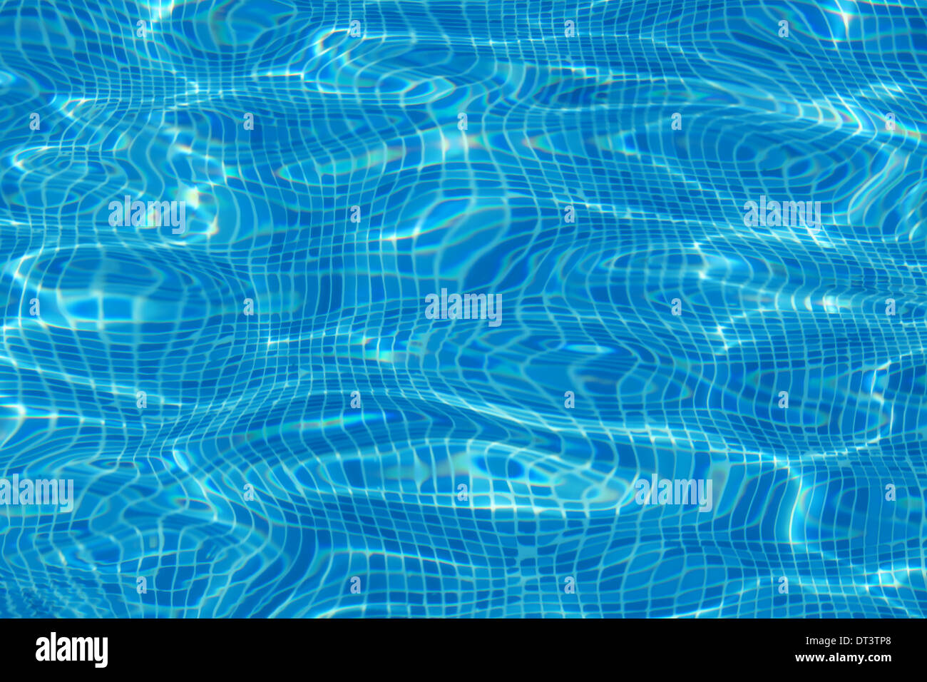 bottom of the swimming pool with the blue water Stock Photo - Alamy