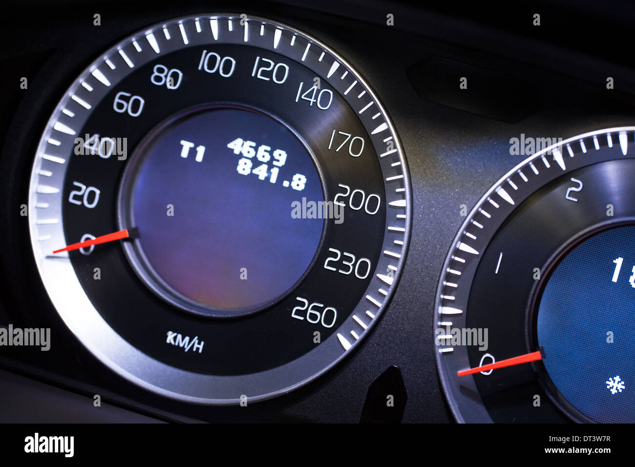 Modern car dashboard close-up view Stock Photo - Alamy