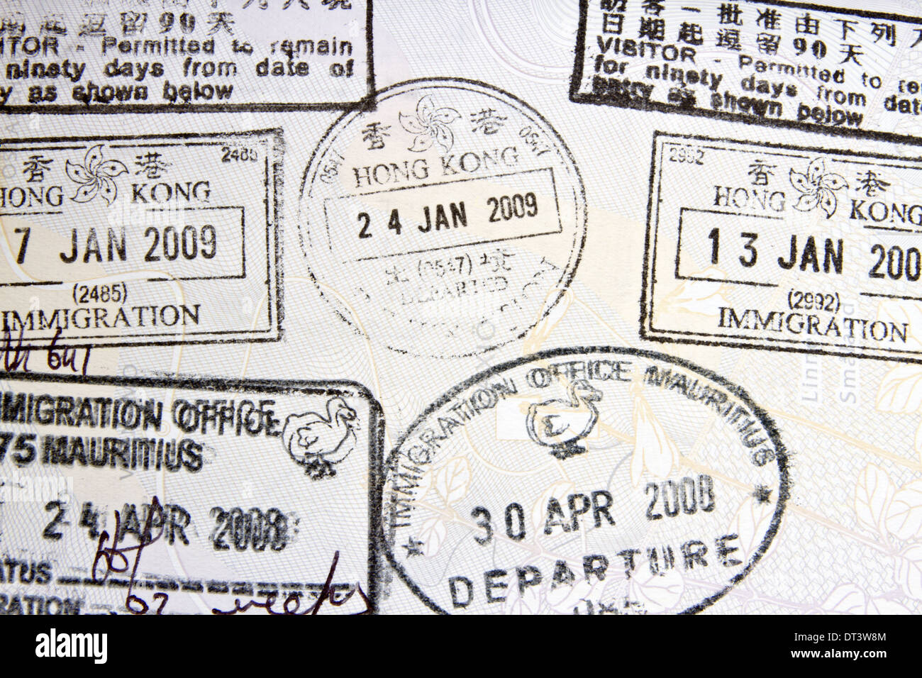 Immigration stamps hi-res stock photography and images - Alamy