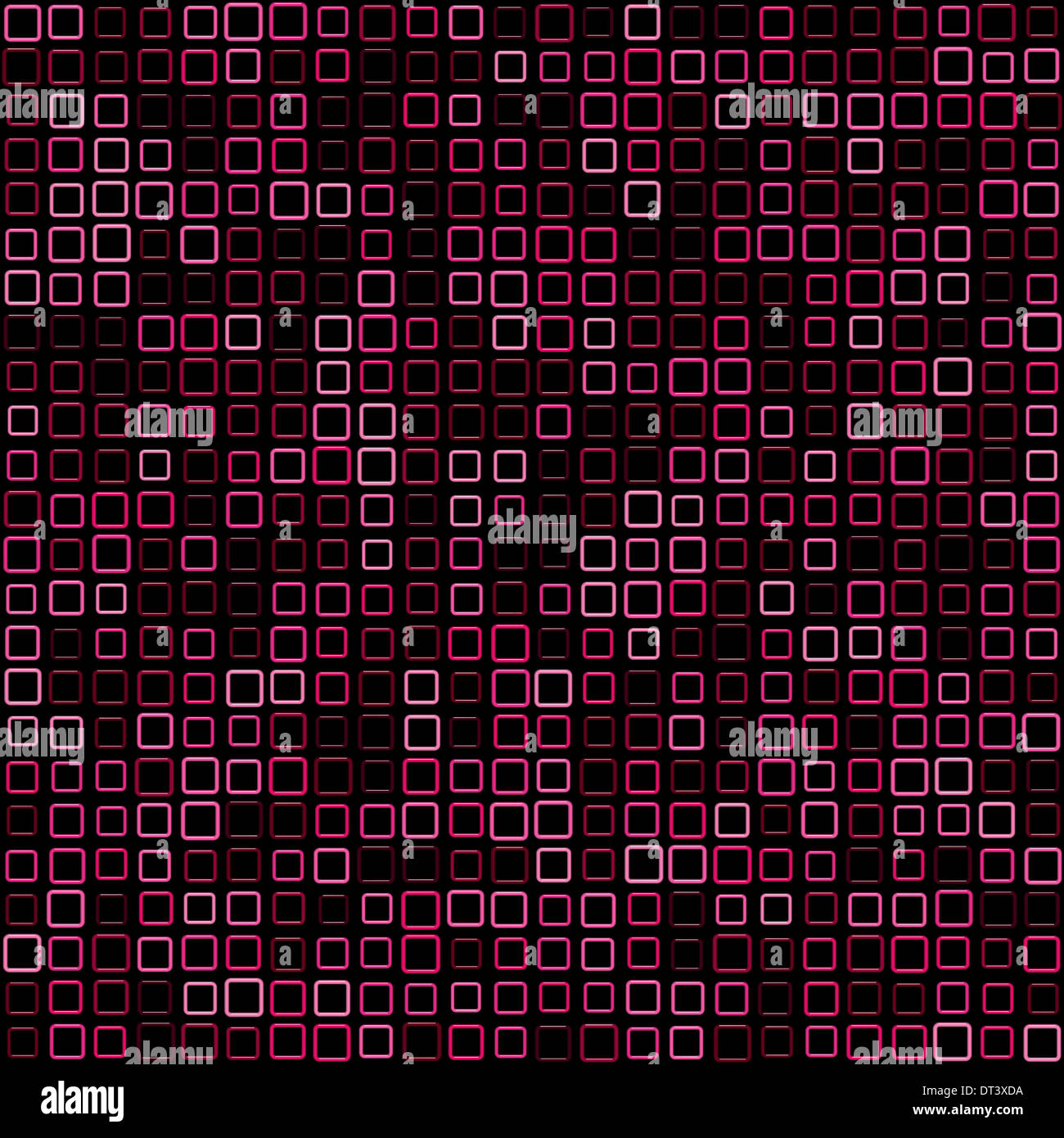 3d square glossy tiled pink tube with rounded corner pattern Stock ...