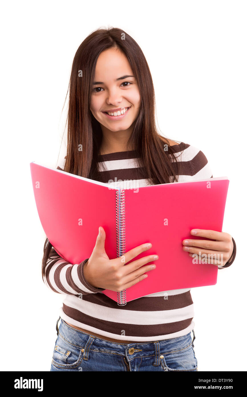 A happy asian student, isolated over a white background Stock Photo - Alamy