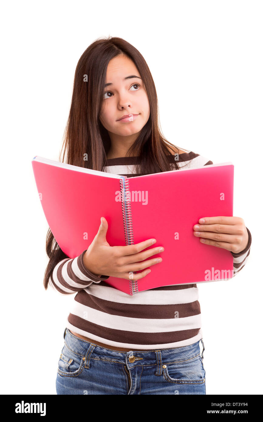 A happy asian student, isolated over a white background Stock Photo - Alamy