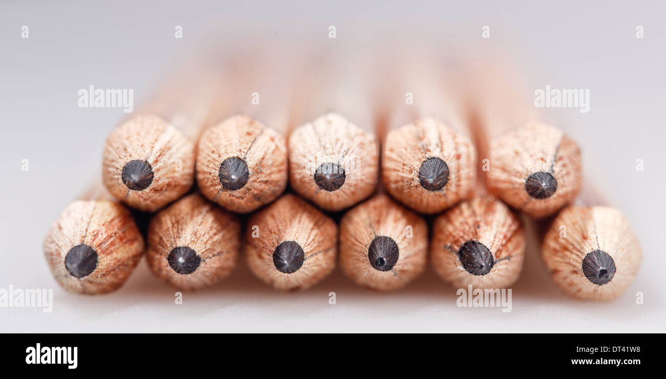 Graphite wooden pencils for sketching shot closeup background Stock ...