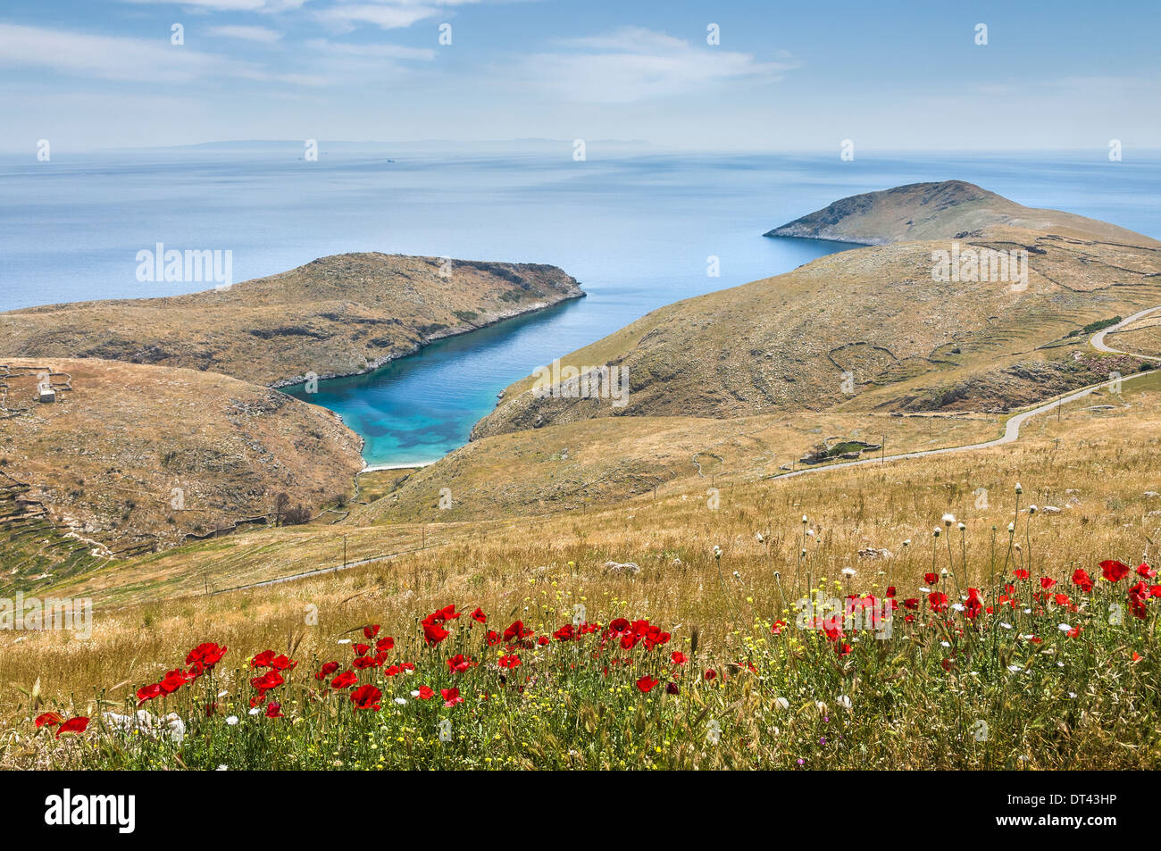 Springtime on Cape Tenaro near Kokinogia at the very tip of the deep ...