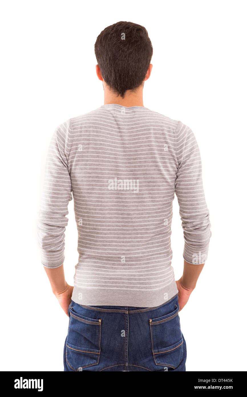 Young man back turned camera hi-res stock photography and images - Alamy