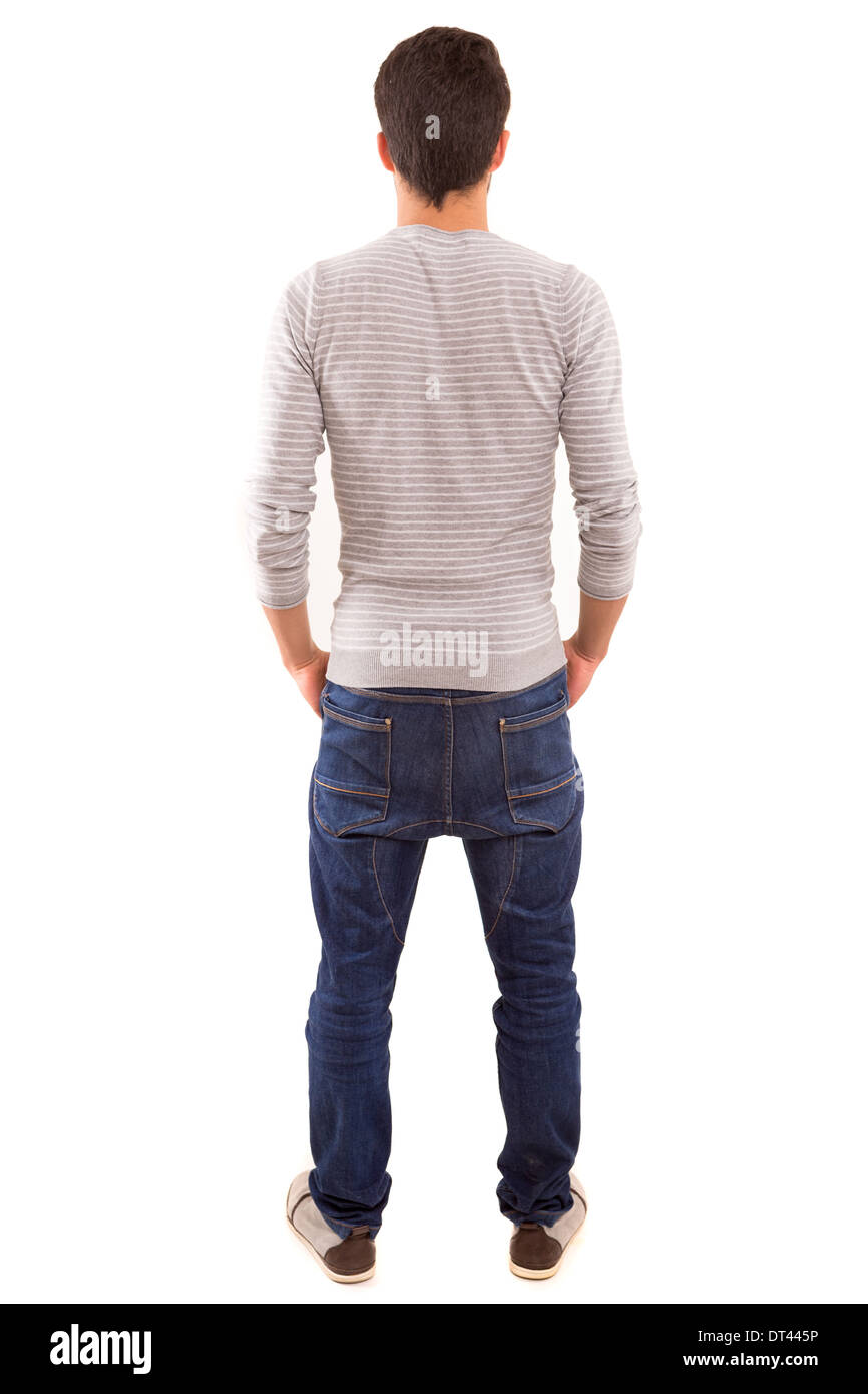 Young man back turned camera hi-res stock photography and images - Alamy