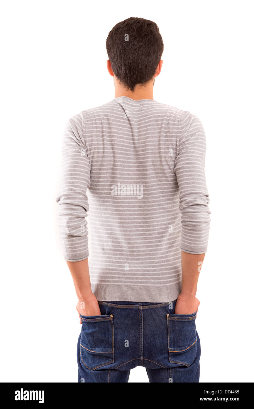 Young man back turned camera hi-res stock photography and images - Alamy