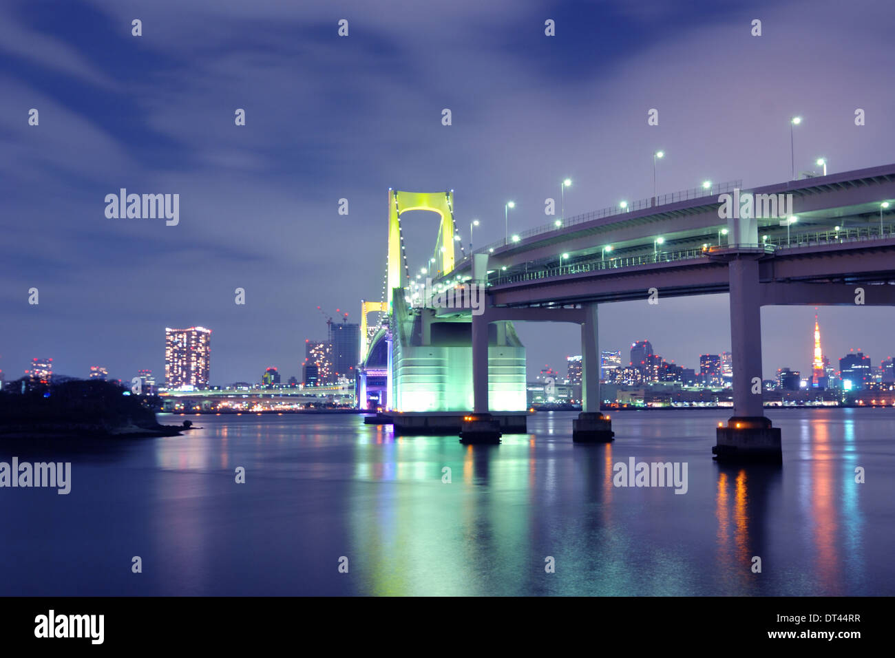 Tokyo Rainbow suspension bridge Stock Photo - Alamy