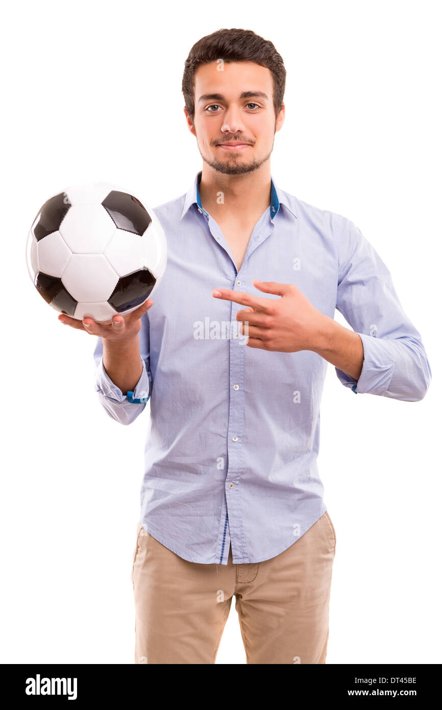 Studio picture of a handsome young football coach Stock Photo - Alamy