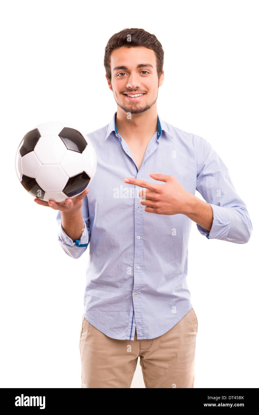 Studio picture of a handsome young football coach Stock Photo - Alamy