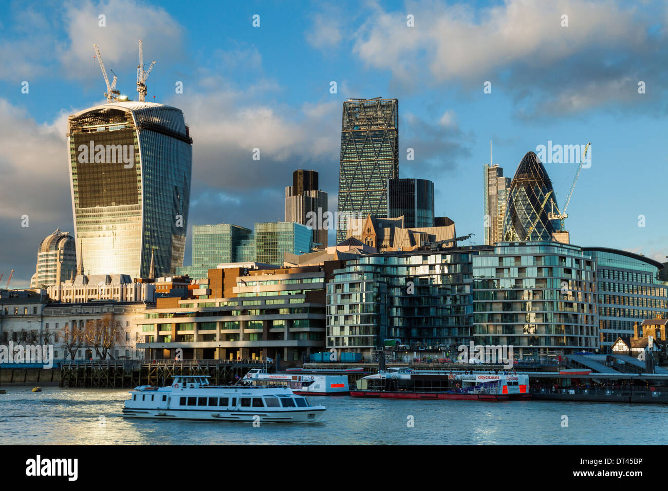 The City of London skyline at sunset Stock Photo - Alamy