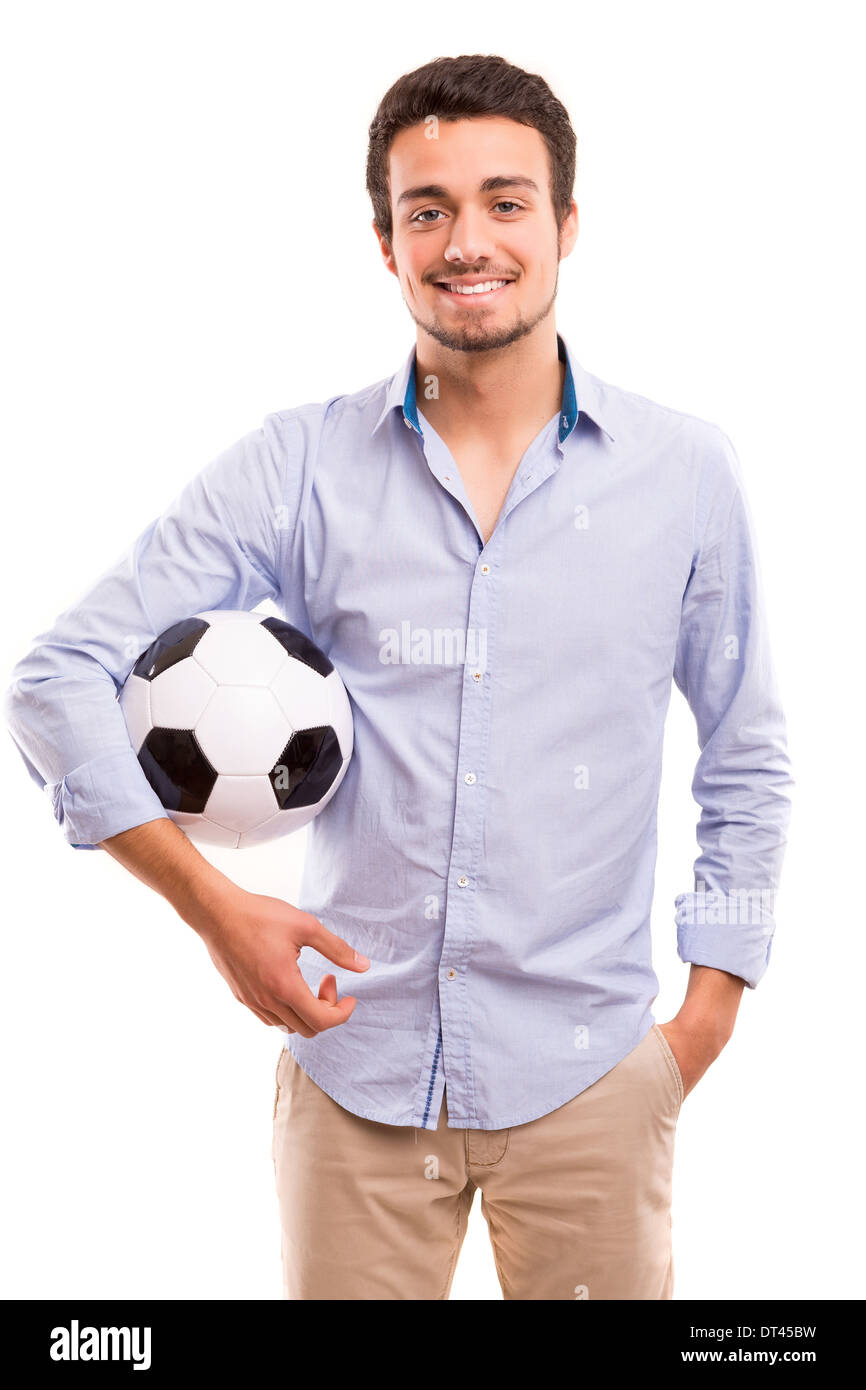Studio picture of a handsome young football coach Stock Photo - Alamy