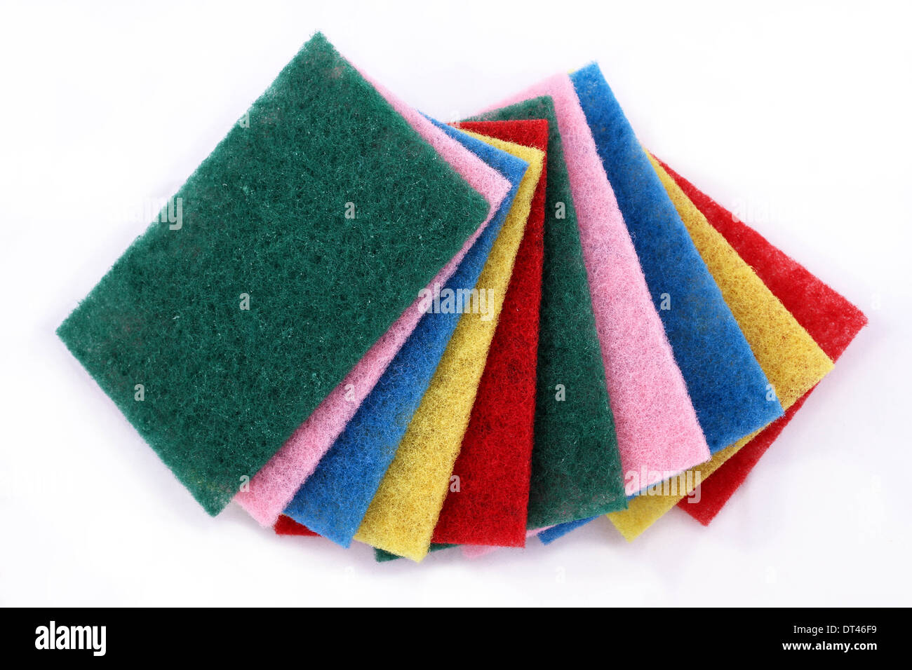 A lot of sponges in different colors background Stock Photo - Alamy