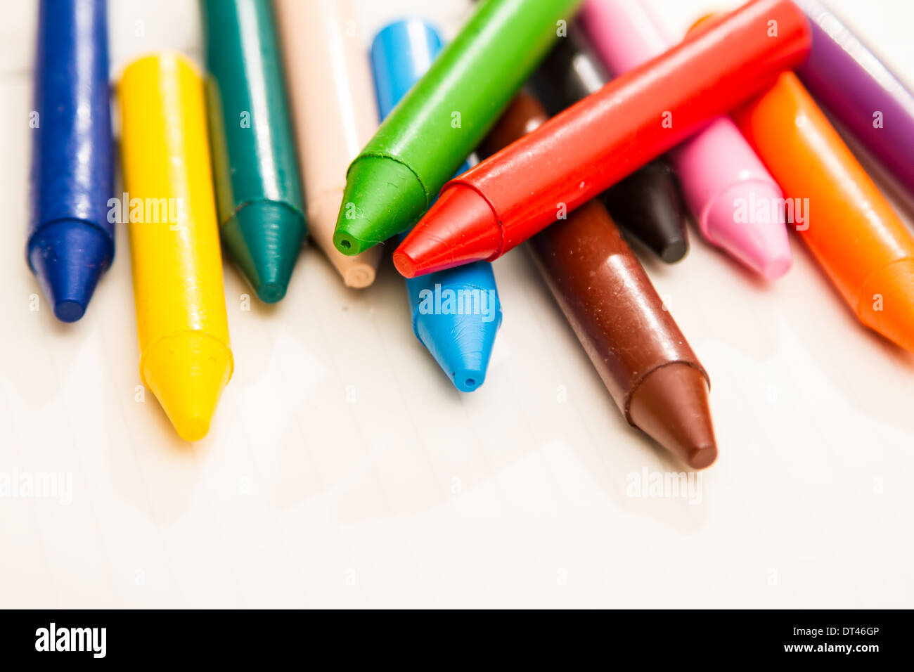Painting with crayons Stock Photo - Alamy