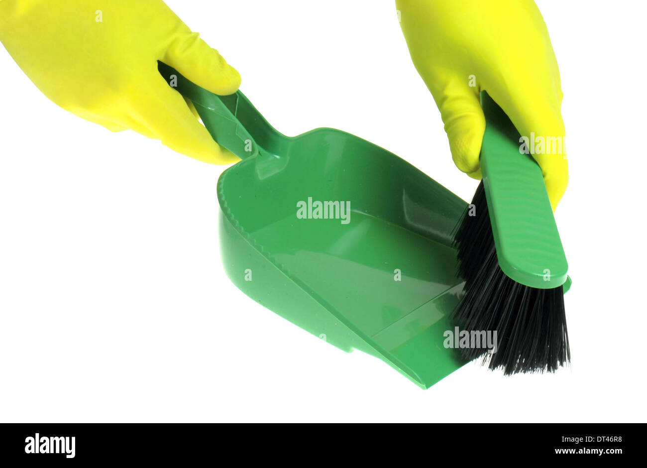 Cleaning set isolated on white background Stock Photo - Alamy