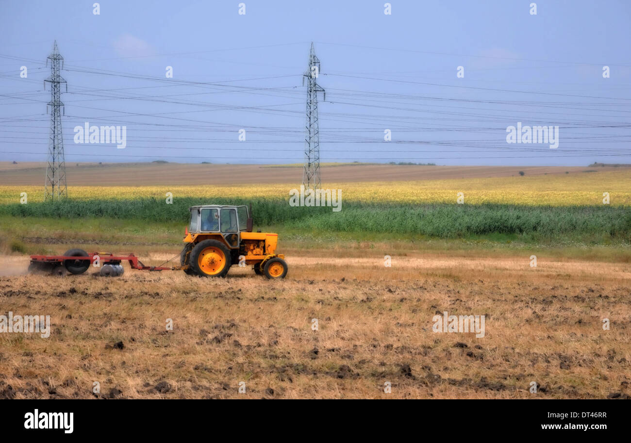 Man plowing field hi-res stock photography and images - Alamy
