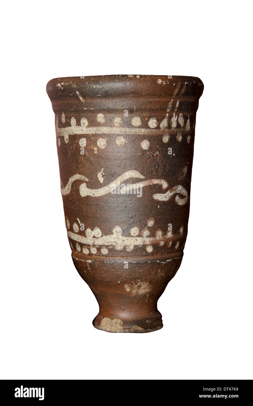 Roman Colour Coated Beaker 4th Century Crosby, Lincolnshire Stock Photo ...