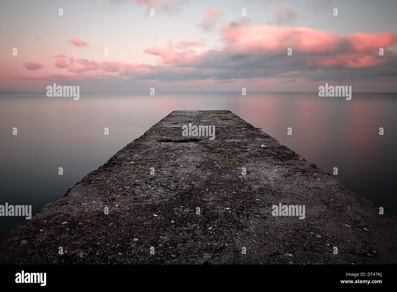 Water jetty sunset hi-res stock photography and images - Alamy
