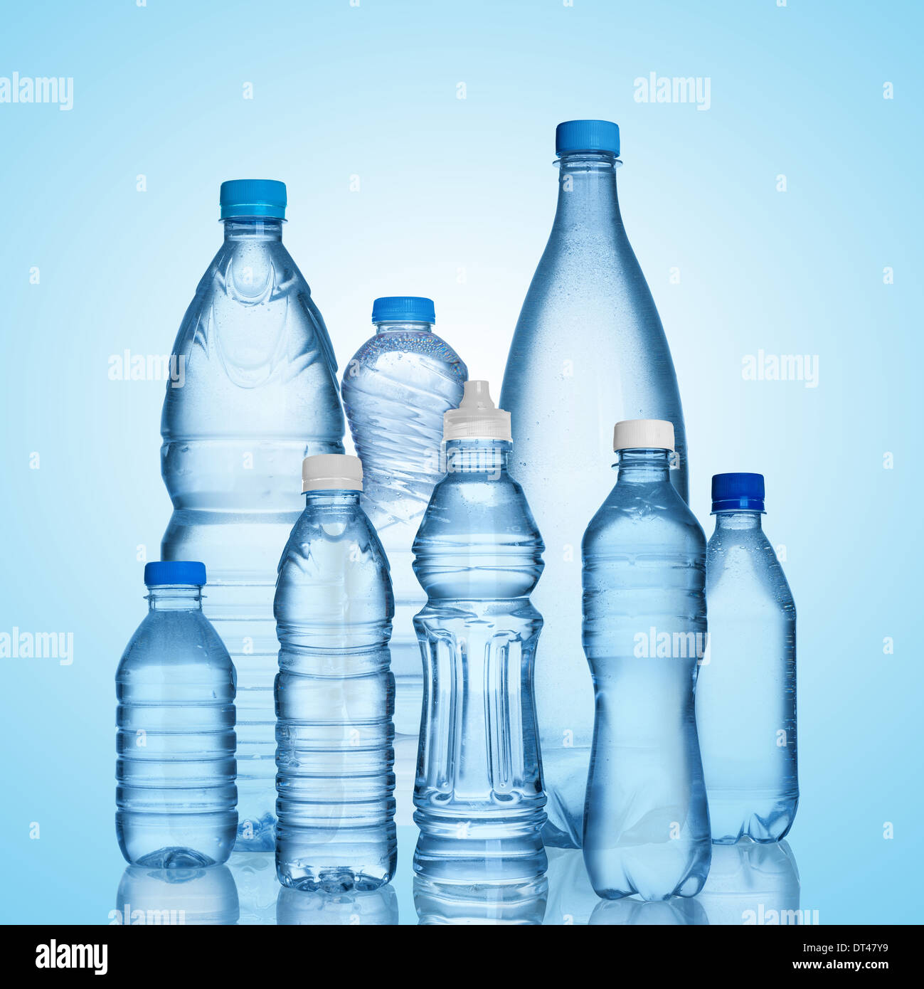 many plastic water bottles Stock Photo - Alamy