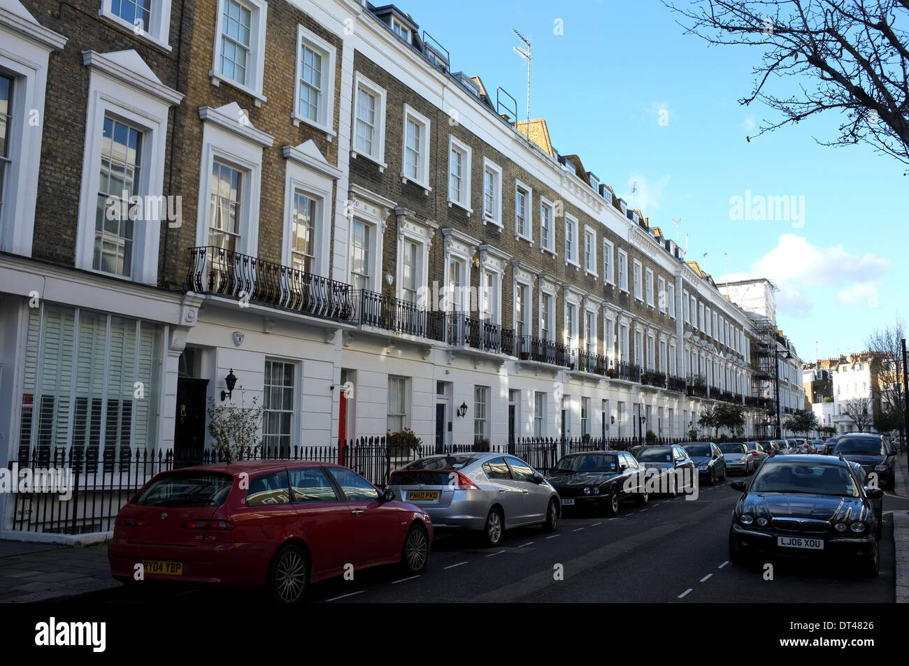 moreton terrace in pimlico village in the city of westminster london ...