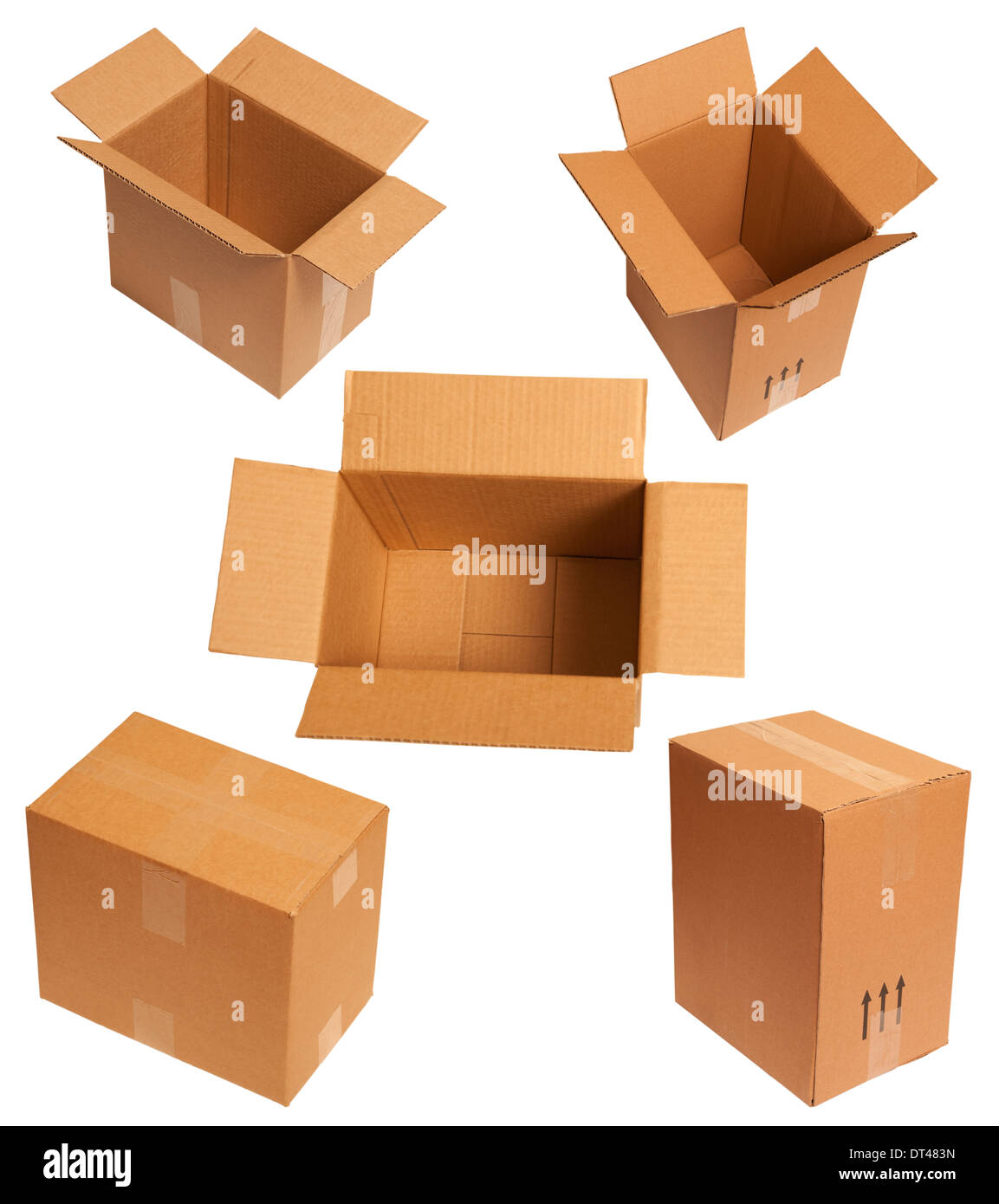 Packing of carton boxes Stock Photo - Alamy