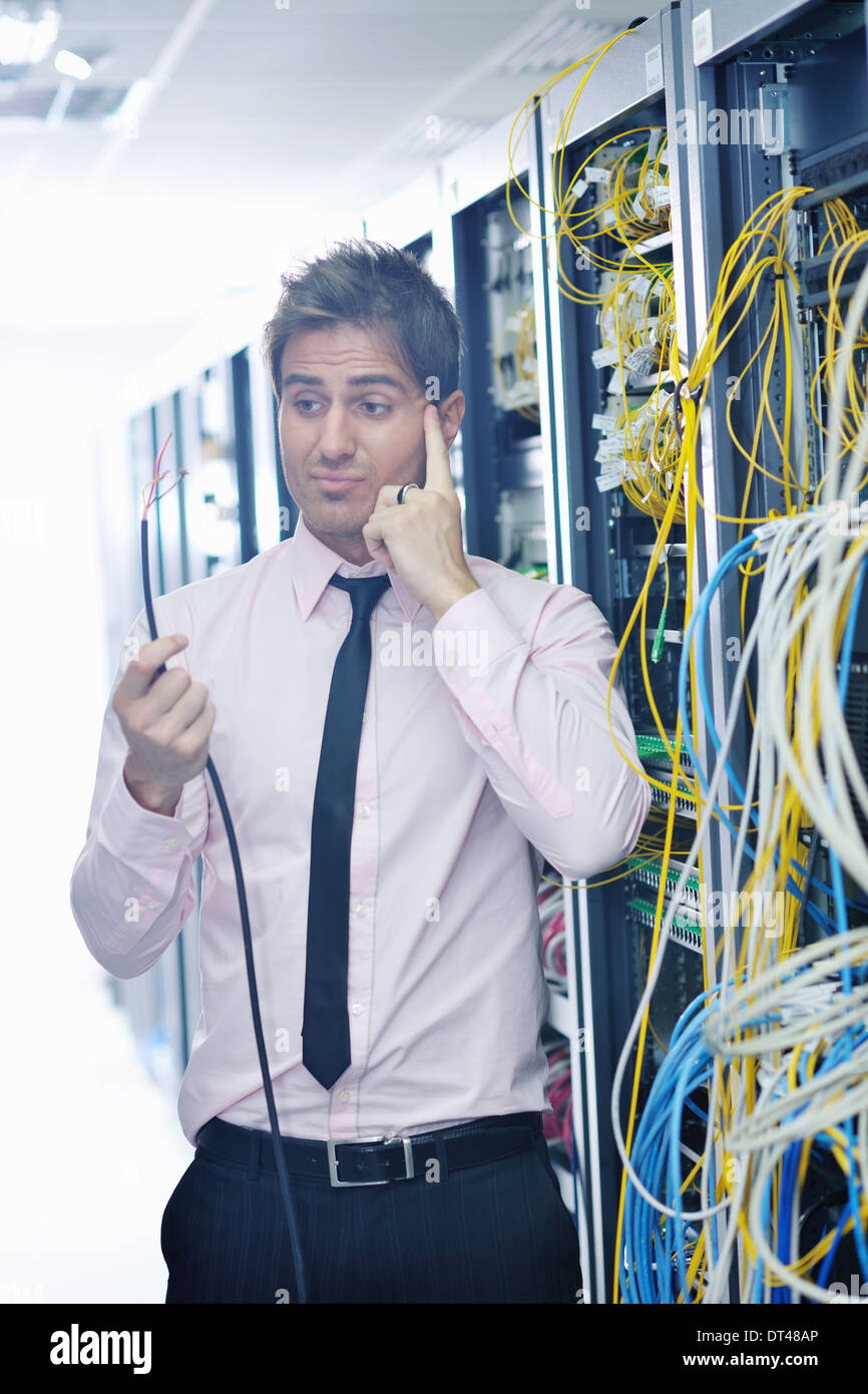 system fail situation in network server room Stock Photo - Alamy